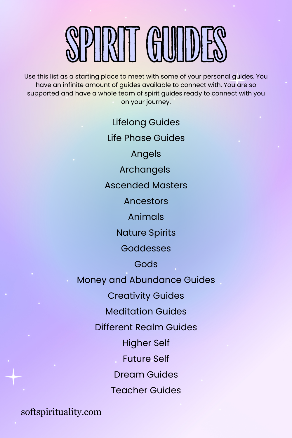 Spirit Guides 101 – Soft Spirituality